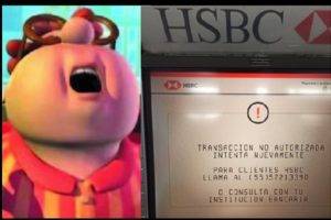 Banco HSBC: Segundo dia de fallos; escenas de desesperación y memes