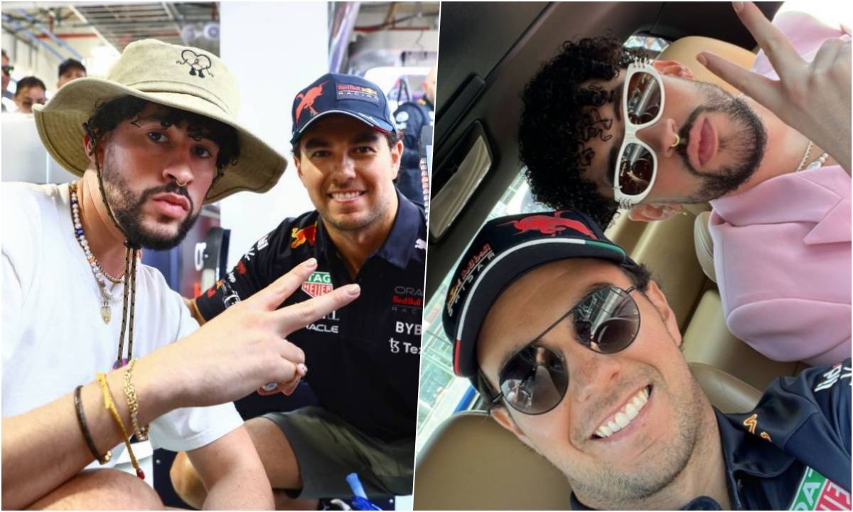 Checo Pérez convivió con Bad Bunny en el GP de Miami - RegeneraciónMX