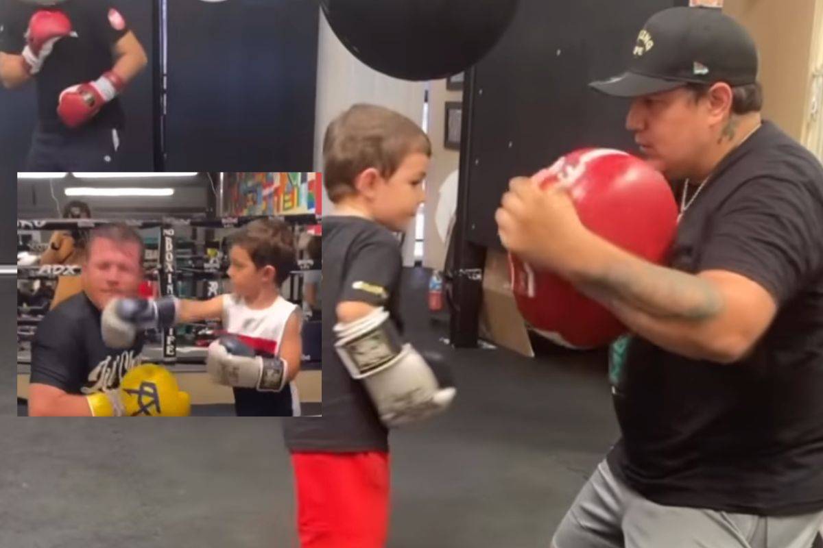 Video: Canelo entrenó con su hijo de tres años; causa ternura en redes ...