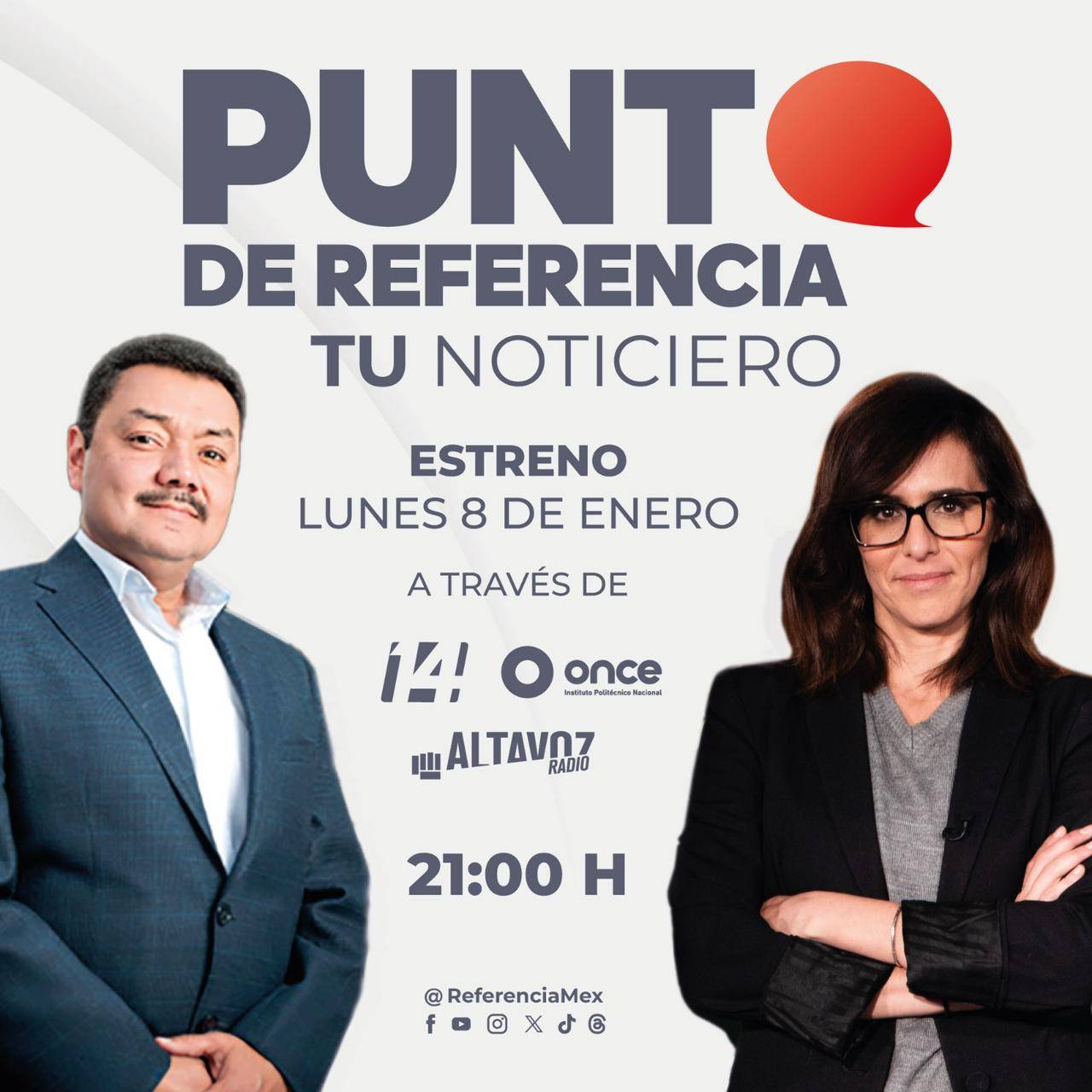 ¡A temblar Ciro! Llega nuevo noticiero multiplataforma en TV abierta: Punto de Referencia