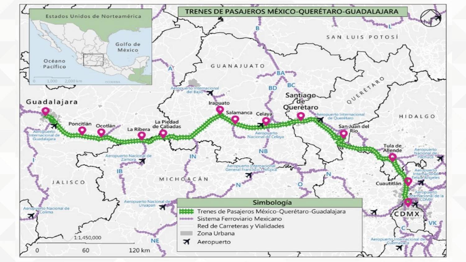 Sheinbaum va por tres nuevas rutas de trenes de pasajeros