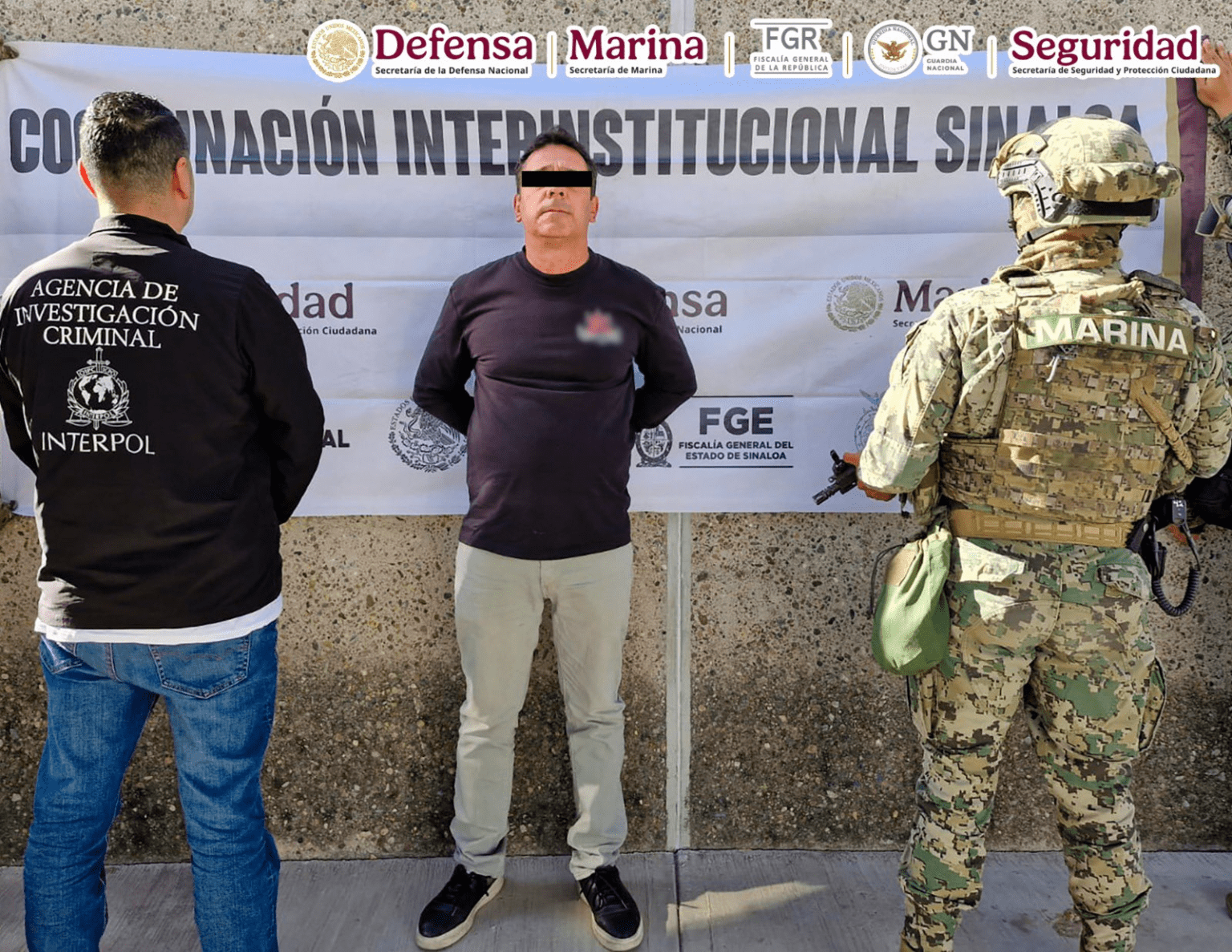 Narizón afín a Los Mayos detenido con fines de extradición en Sinaloa