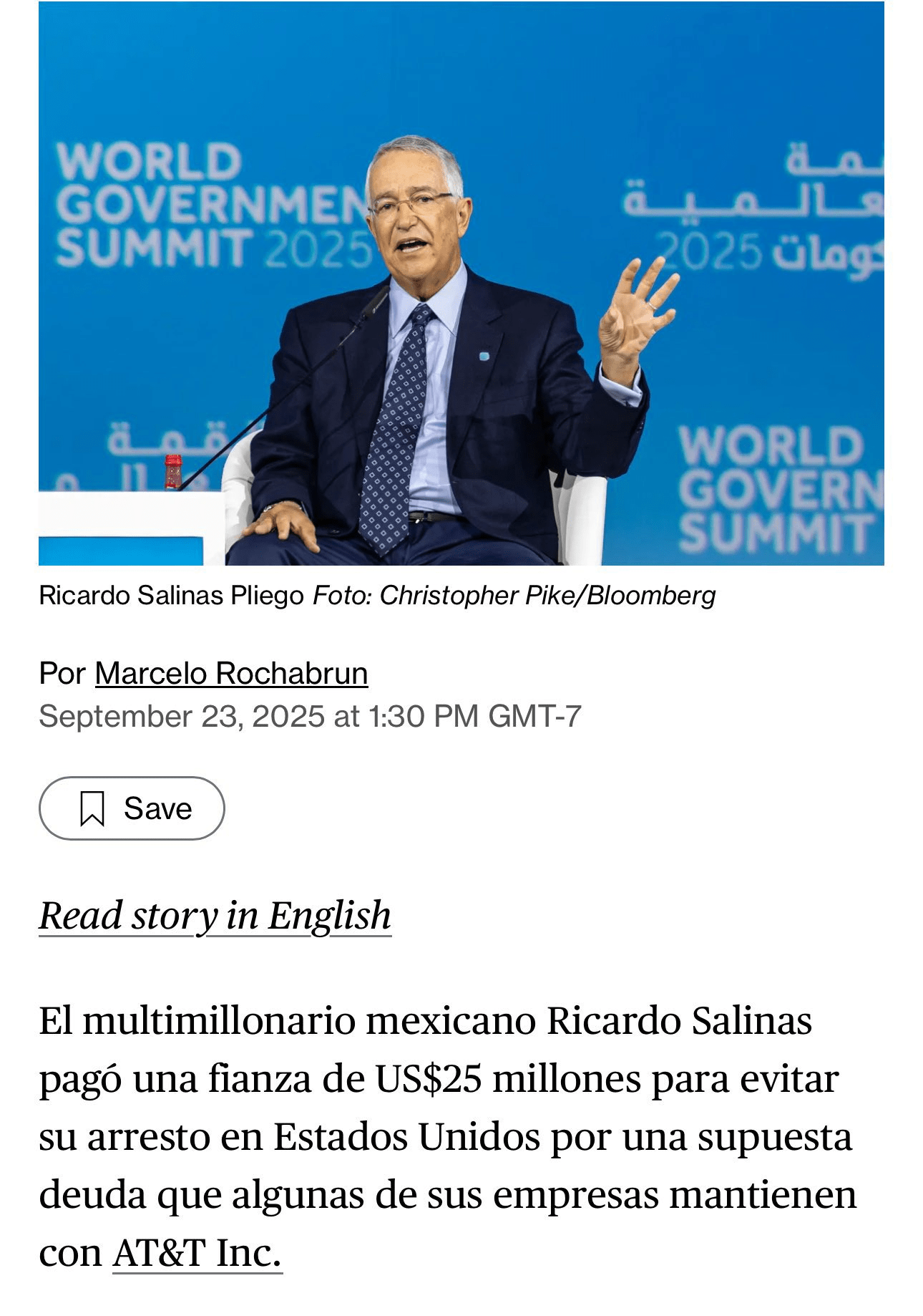 Que Salinas Pliego pagó fianza de 25 millones de dólares